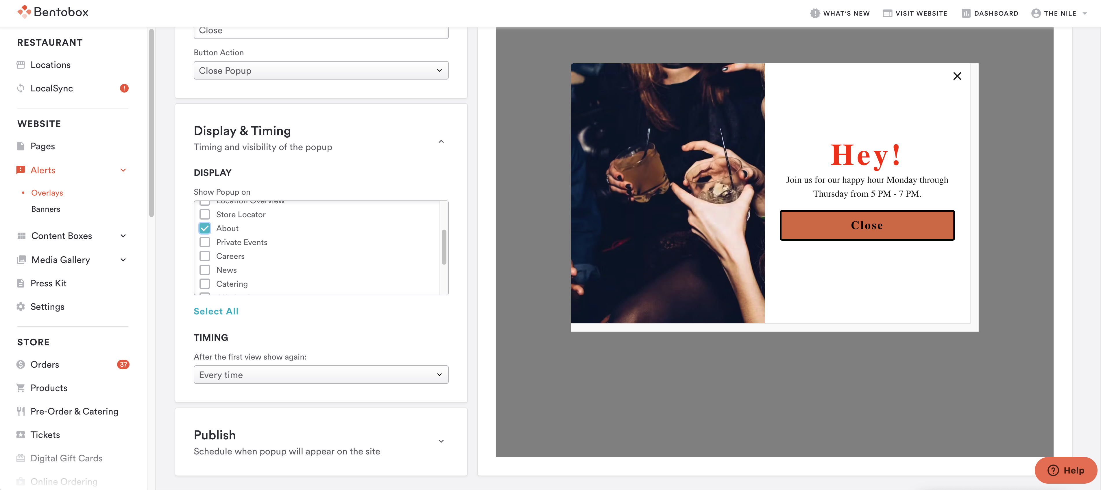 How to create an overlay