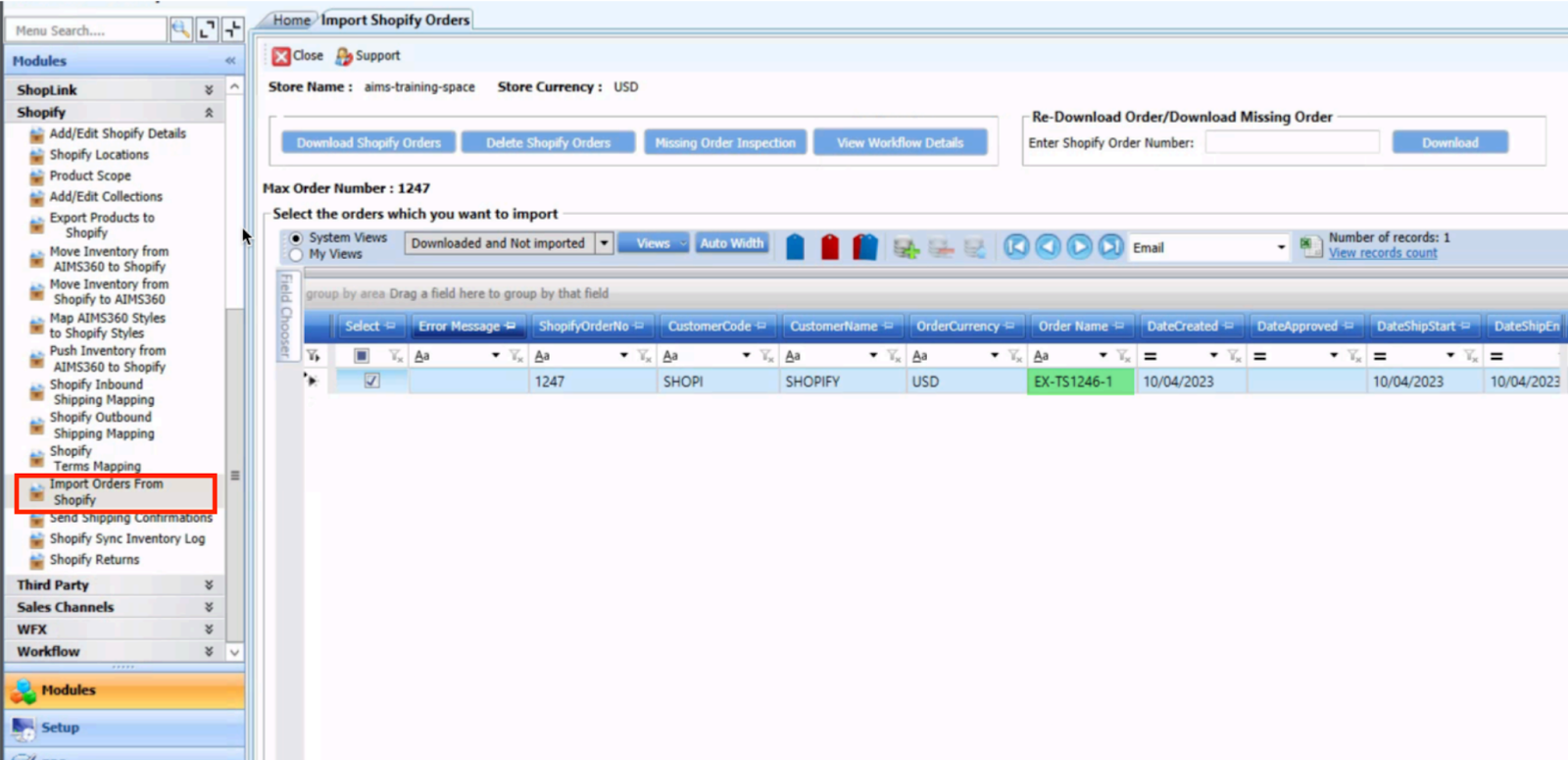 AIMS 360 Integration